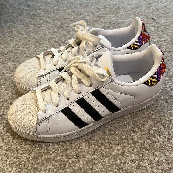 adidas | Shoes | Adidas Superstars With Pattern | Poshmark